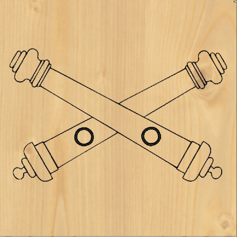 Cross Cannons 1 and 2 Dxf/svg - Etsy