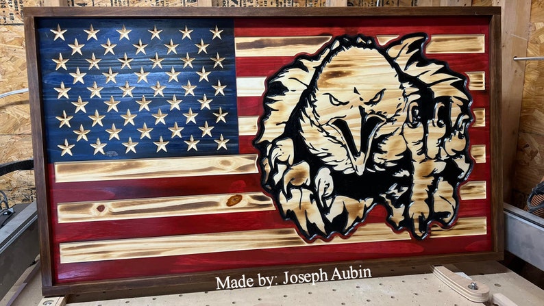 US Flag - Eagle Breakthrough Dxf/svg - Etsy