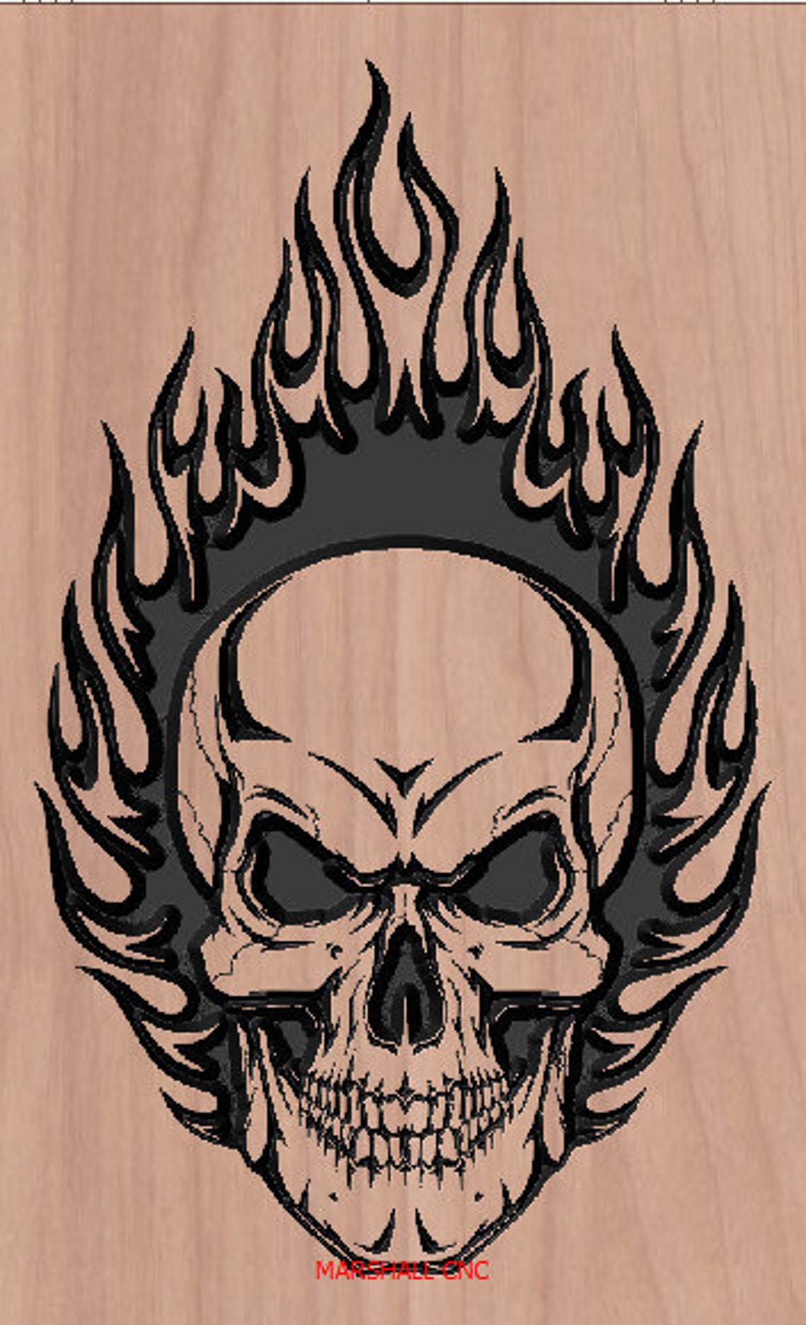 Skull - Flames Svg/dxf - Etsy