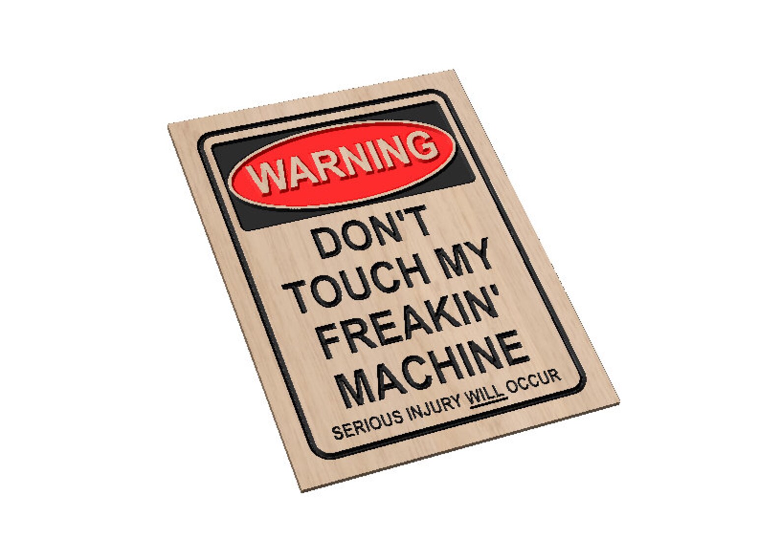 Warning Don't Touch Machine Svg/dxf - Etsy UK