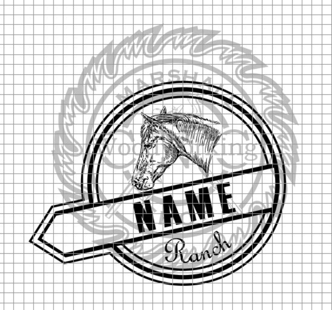 Horse Ranch Sign - Left Dxf/svg - Etsy