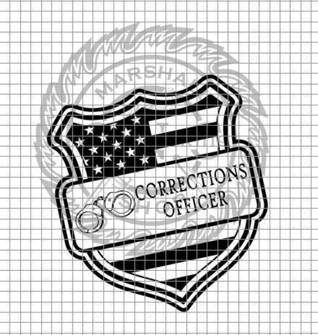 Corrections Officer Shield 2 Dxf/svg/png - Etsy