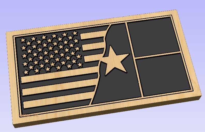 US Flag - Split Texas Dxf/svg - Etsy