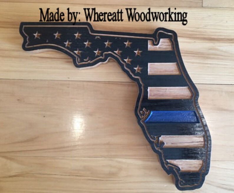 Shape of Florida US Flag Svg/dxf - Etsy