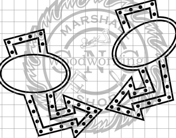 Marquee Arrow 5 Svg/dxf - Etsy