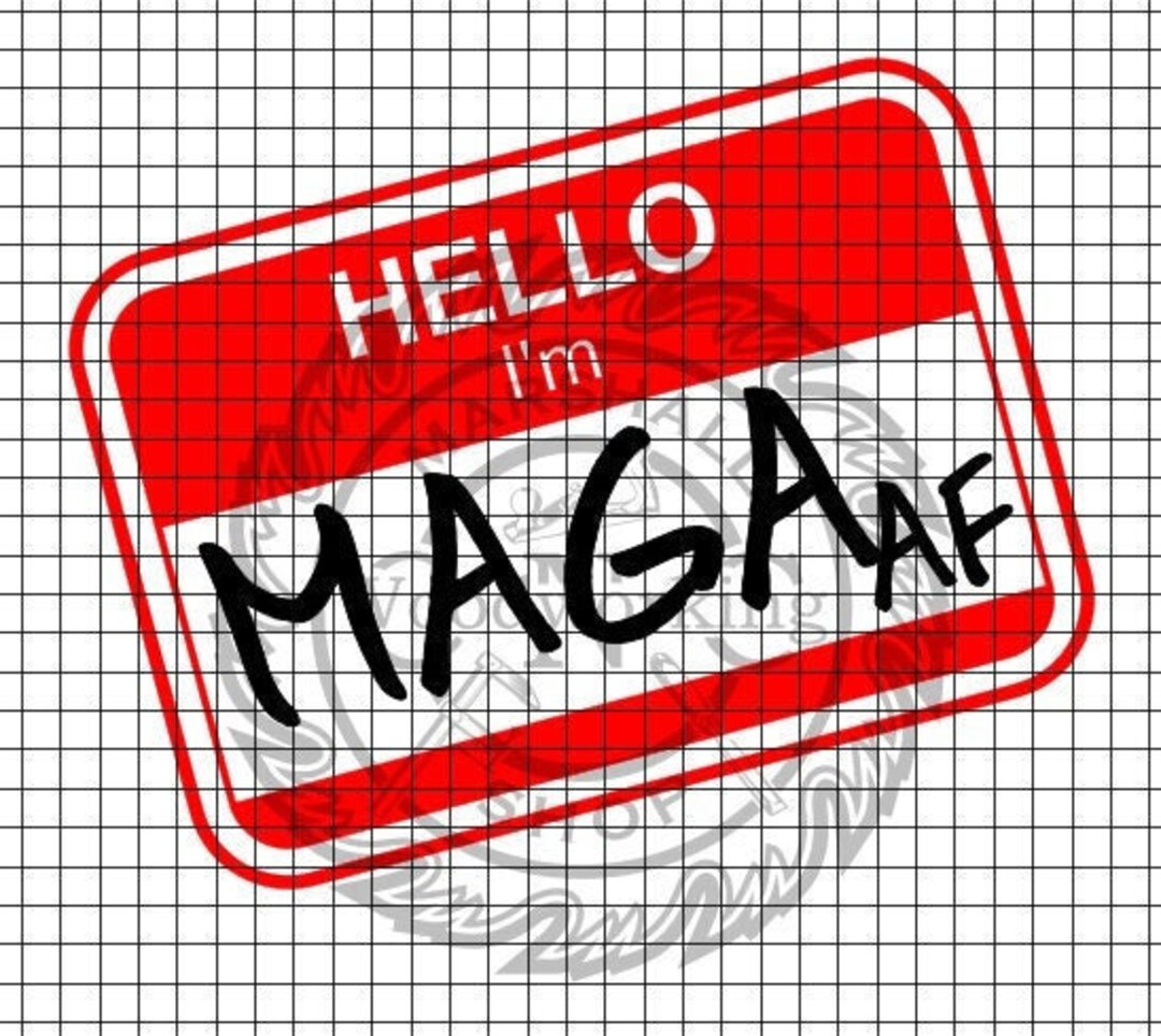 Hello Sticker MAGA AF Svg/png - Etsy