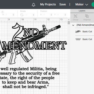 2nd Amendment AR Sign Svg/dxf - Etsy