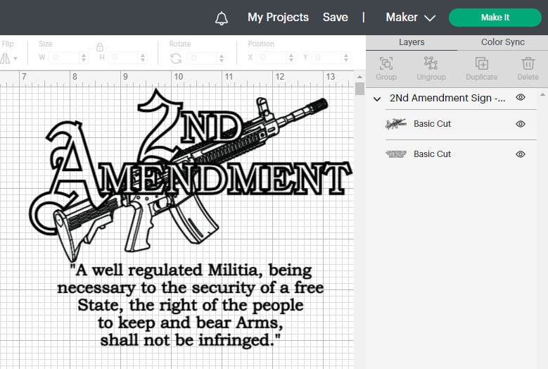 2nd Amendment AR Sign Svg/dxf - Etsy