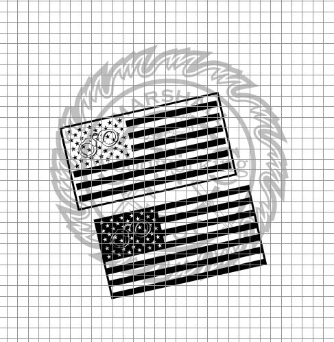 US Flag Union Handcuffs Dxf/svg/crv | Etsy
