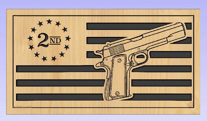 US Flag 2nd Amendment 1911 Dxf/svg - Etsy