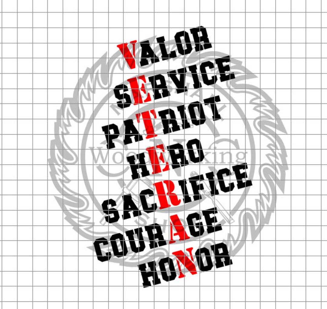 Veteran - Words Dxf/svg/png - Etsy