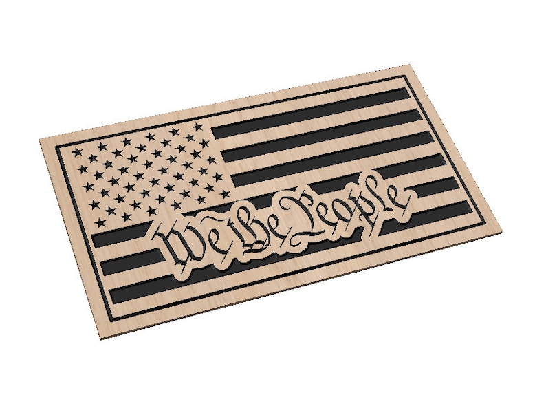 US Flag We the People Dxf/svg - Etsy