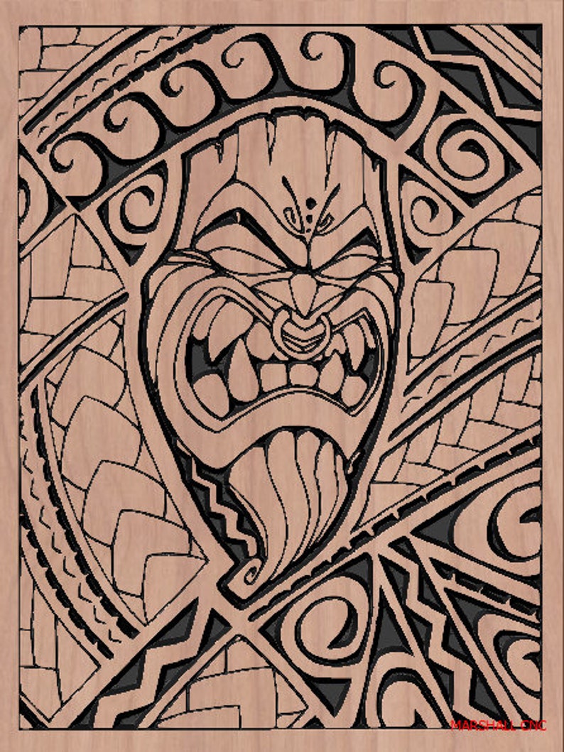 Tiki Panel Dxf/svg | Etsy