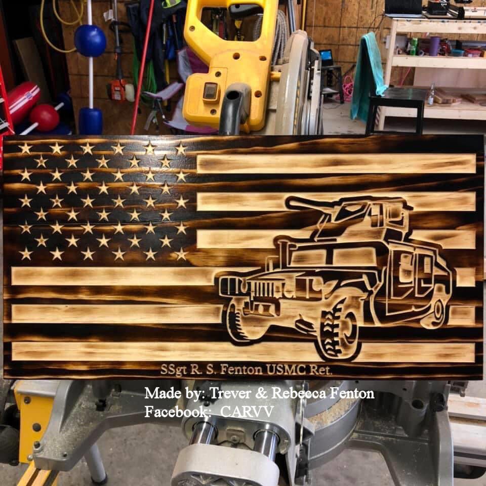 US Flag Humvee 1 Dxf/svg - Etsy