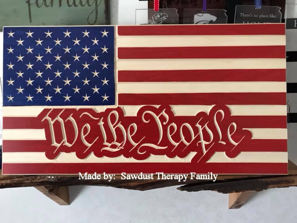 US Flag We the People Dxf/svg - Etsy