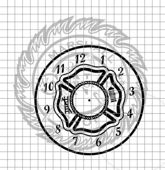 Clock Fire Rescue Blank Dxf/svg/crv | Etsy