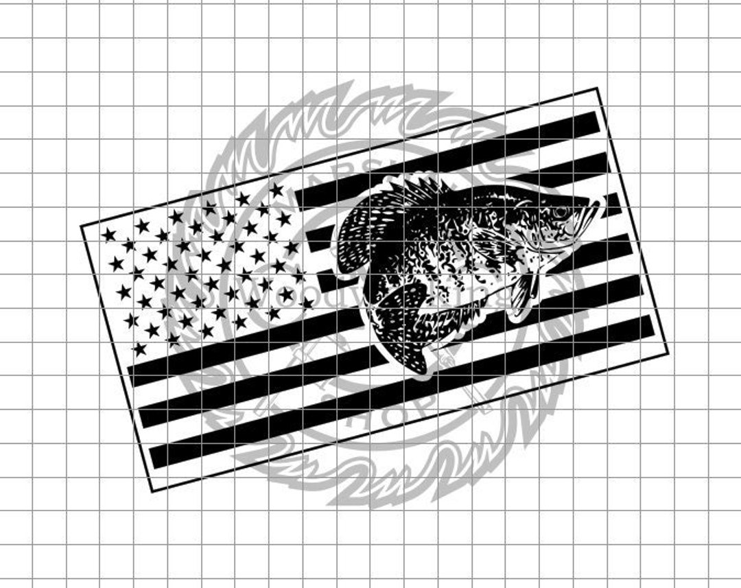 Crappie 2 Flag Dxf/svg/png/crv - Etsy