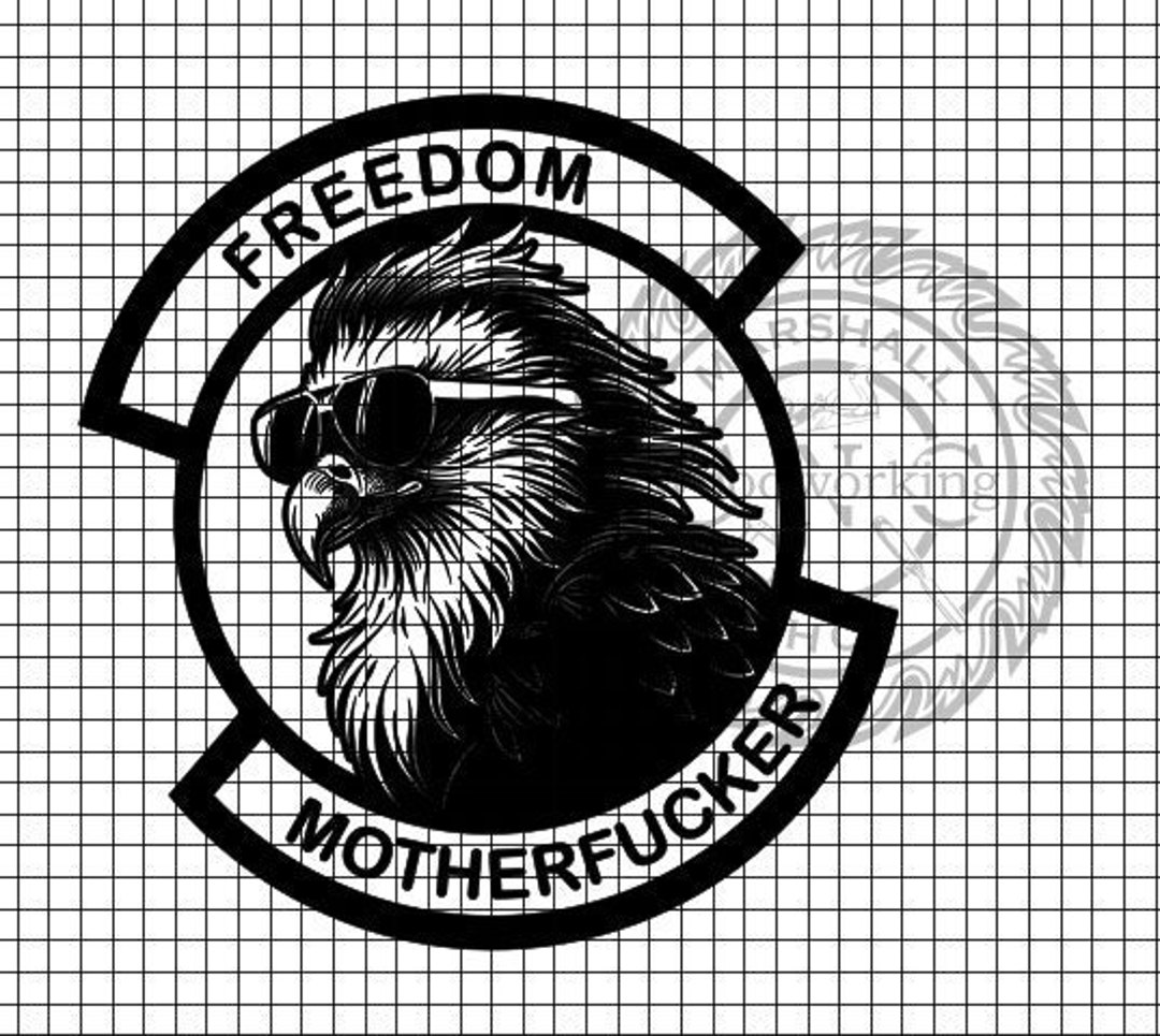 Eagle W Glasses #2 - Freedom MF - Military Patch Svg/png - Etsy