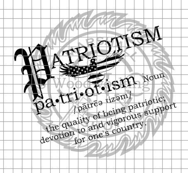 Patriotism Sign Svg/dxf - Etsy