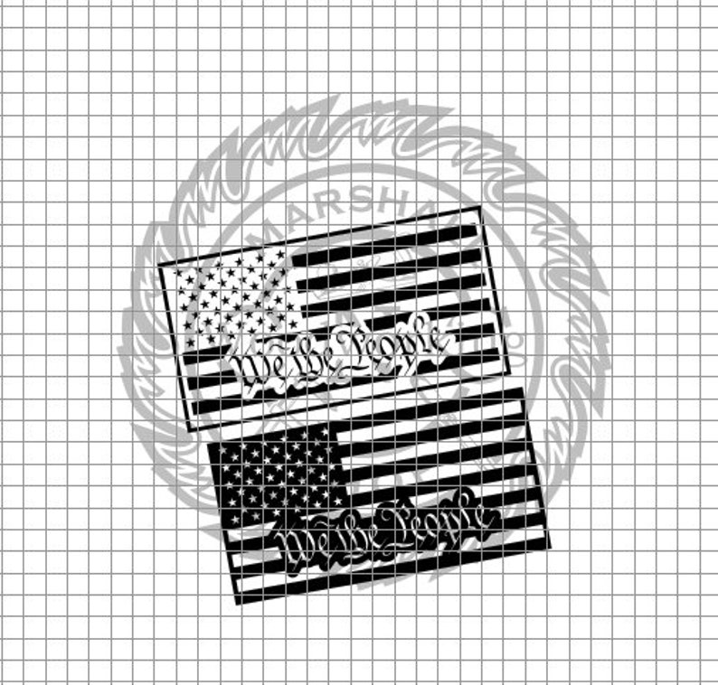 US Flag We the People Dxf/svg - Etsy