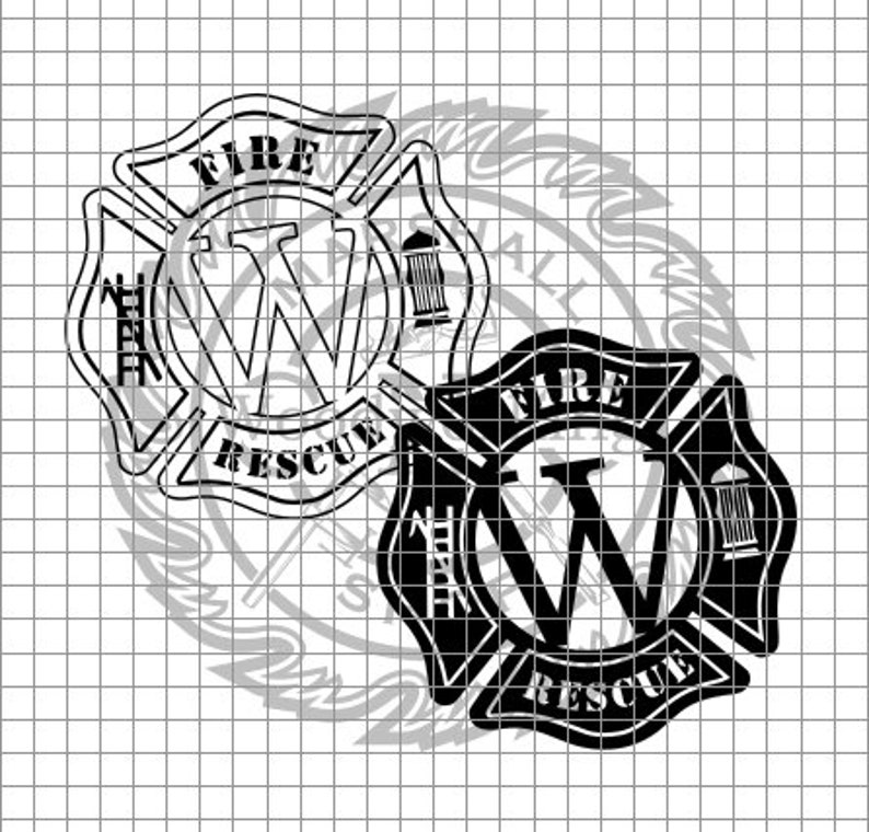 26 Fire Rescue Letters A-Z SVG with Reverse | Etsy