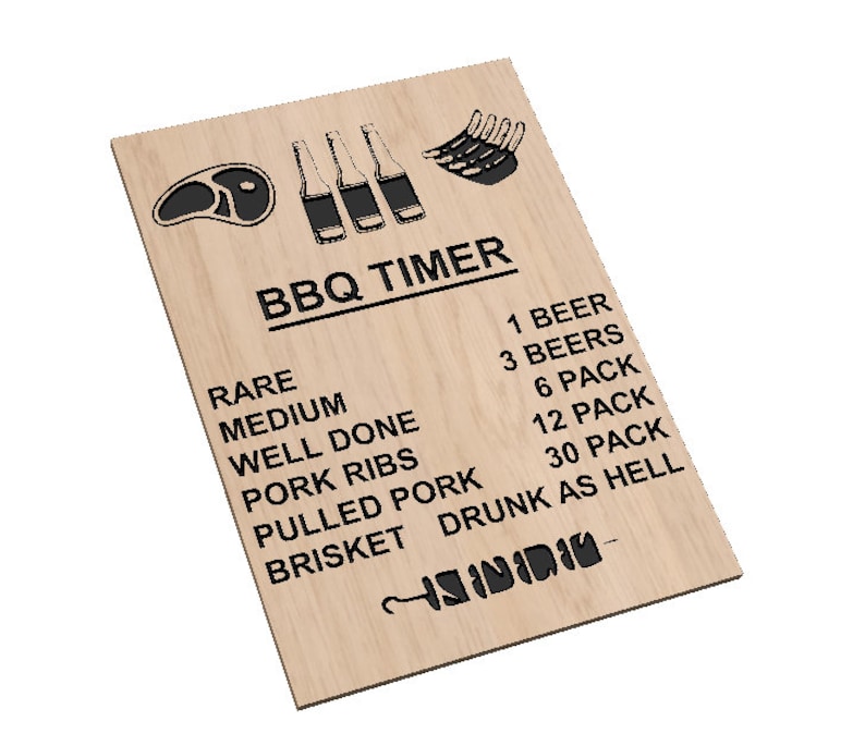 BBQ Timer Svg/dxf - Etsy