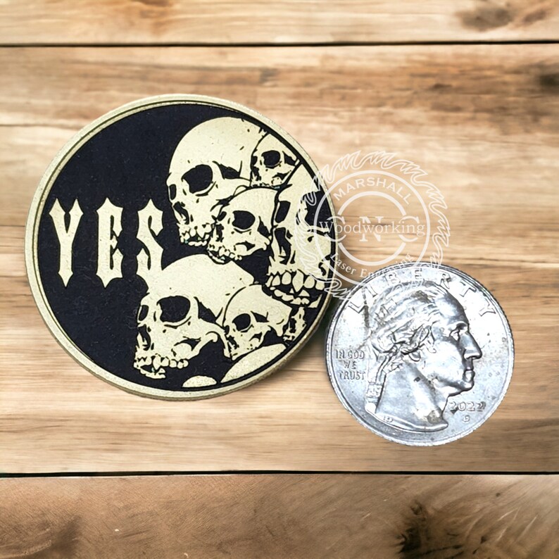 Yes or No Coin - Skulls Svg/dxf/png - Etsy