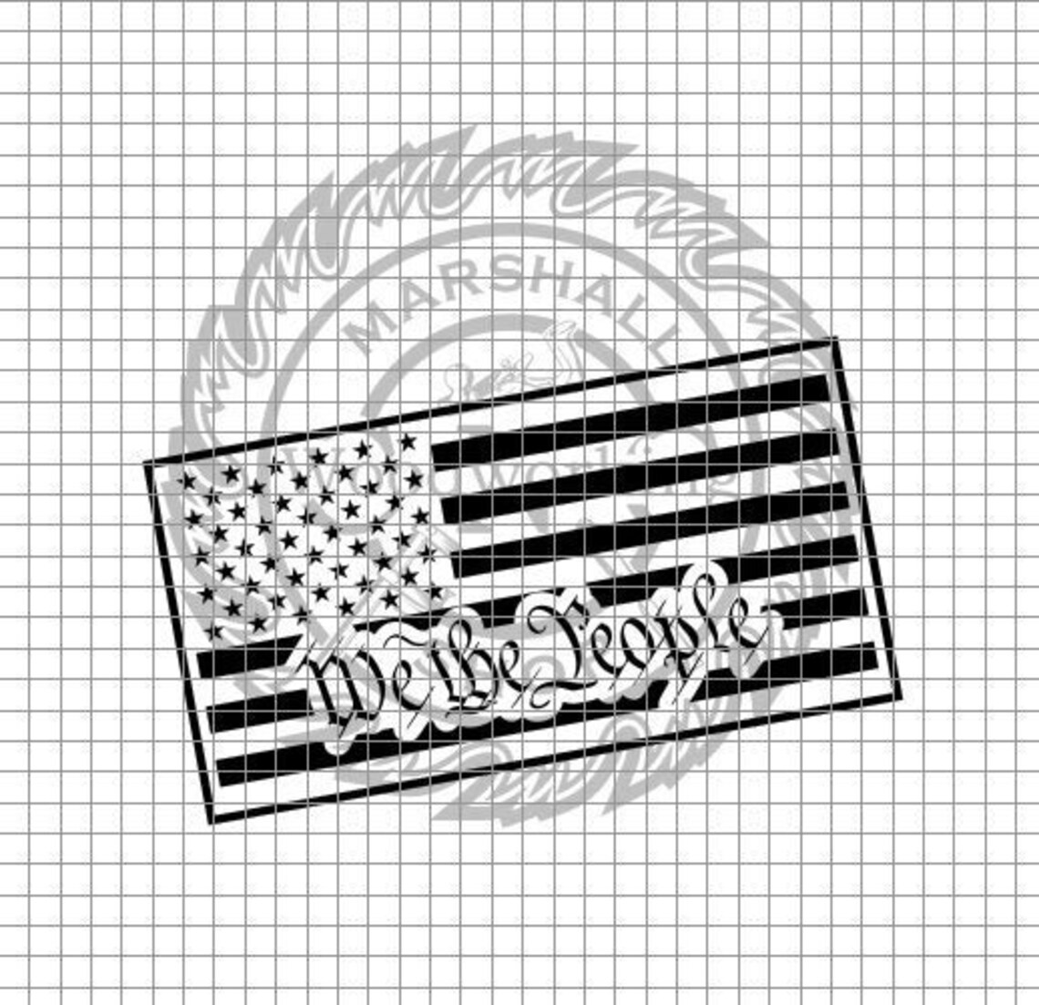US Flag We the People Dxf/svg - Etsy