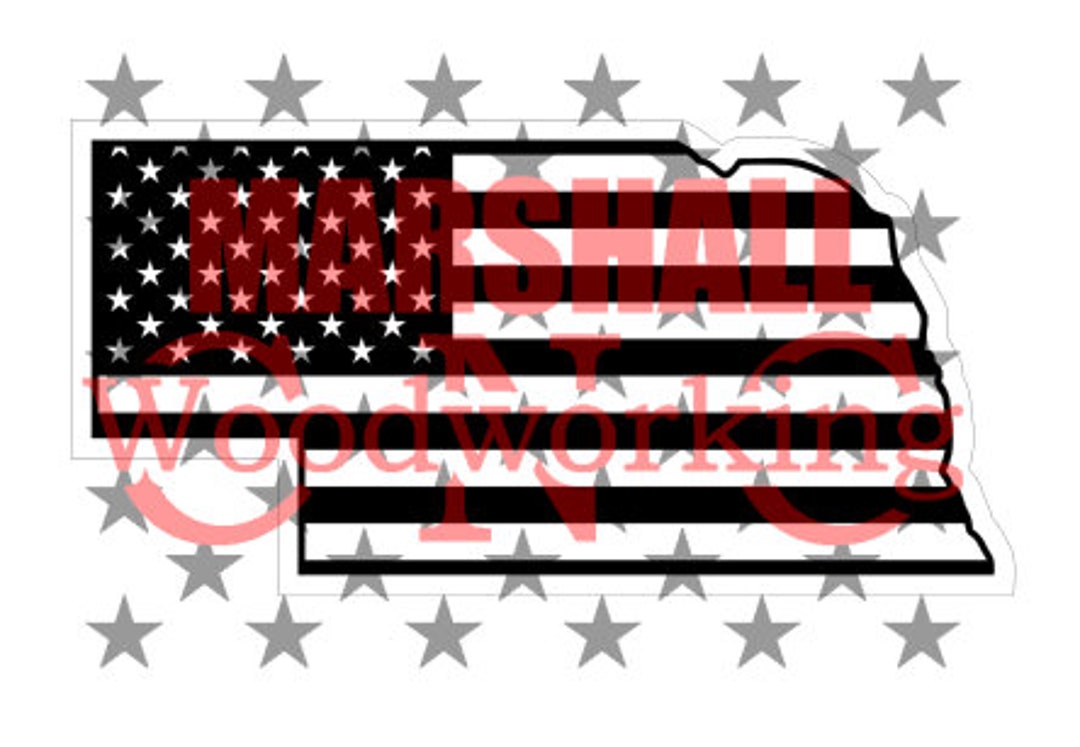 Shape of Nebraska - US Flag Svg/dxf - Etsy