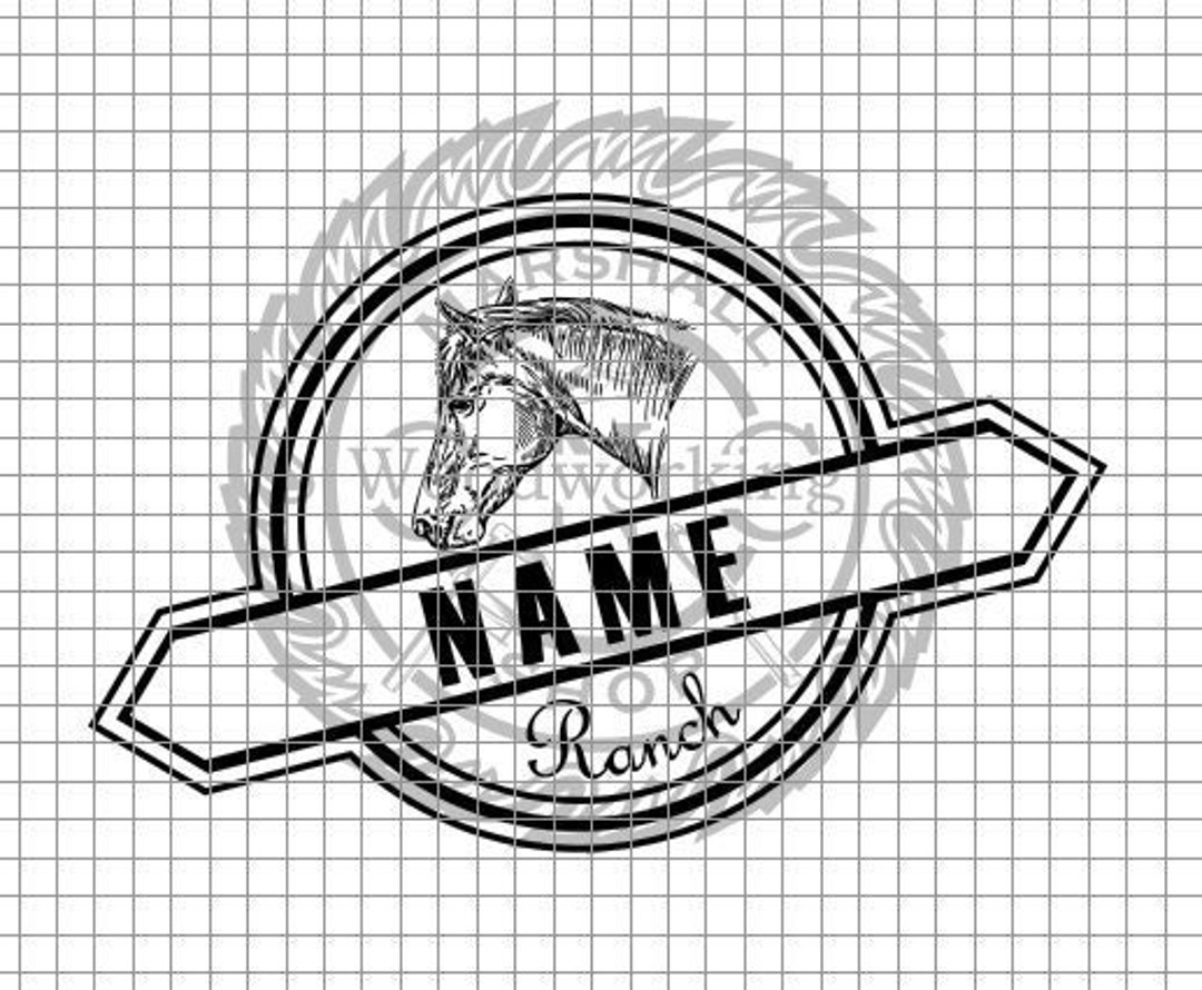 Horse Ranch Sign - Center Dxf/svg - Etsy