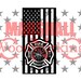 US Flag - Fire Rescue Vertical Dxf/svg - Etsy