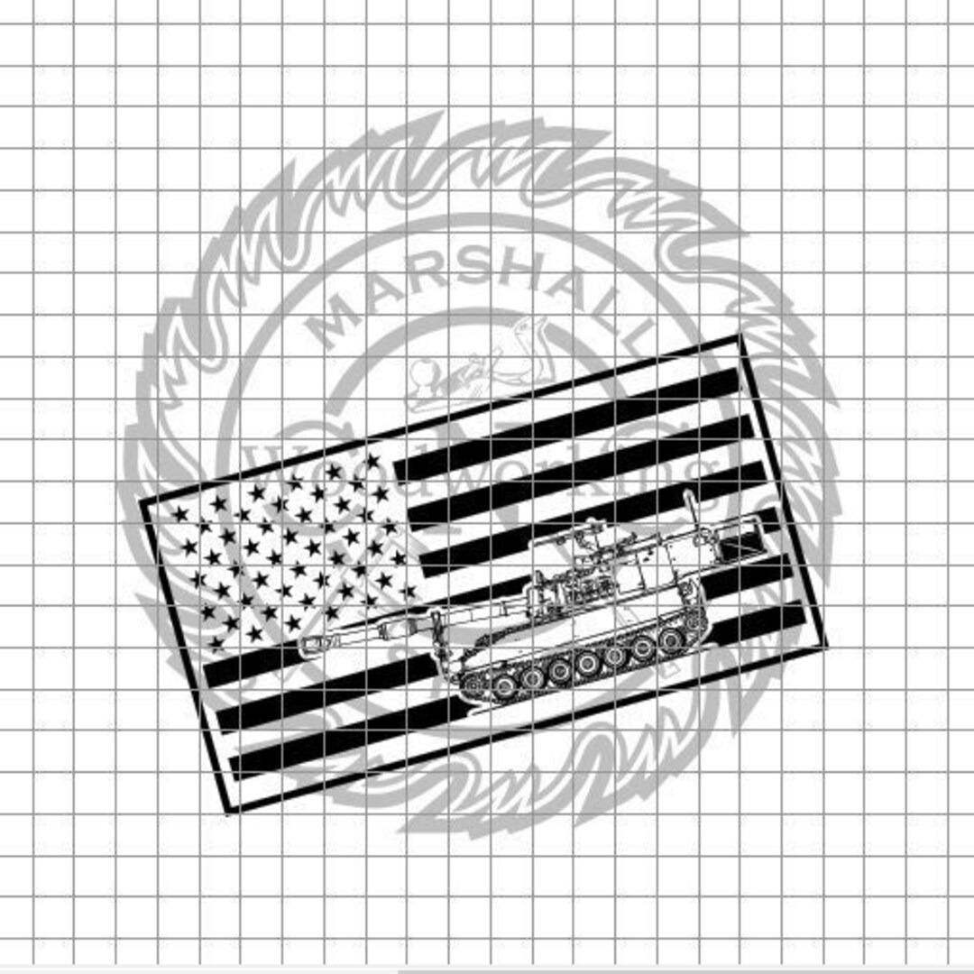 US Flag - Howitzer Paladin M109A6 Dxf/svg - Etsy