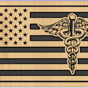 US Flag - Caduceus Dxf/svg - Etsy