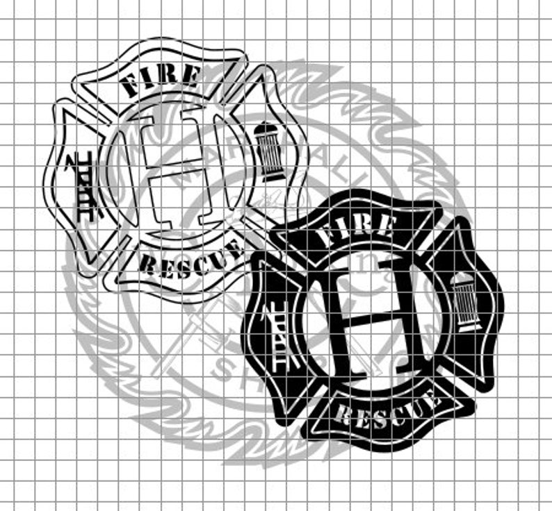 26 Fire Rescue Letters A-Z SVG with Reverse | Etsy