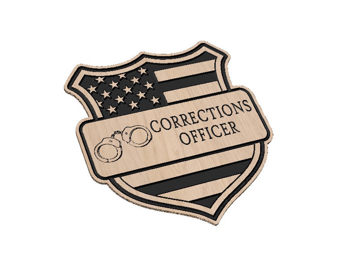 Corrections Officer Shield 2 Dxf/svg/png - Etsy