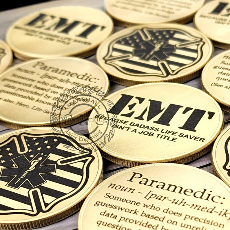 EMT Challenge Coin - Etsy