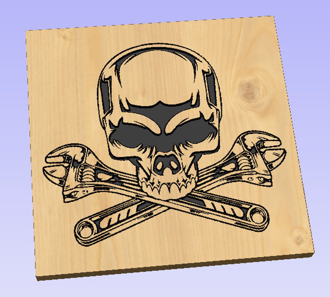 Mechanic Skull Dxf/svg - Etsy