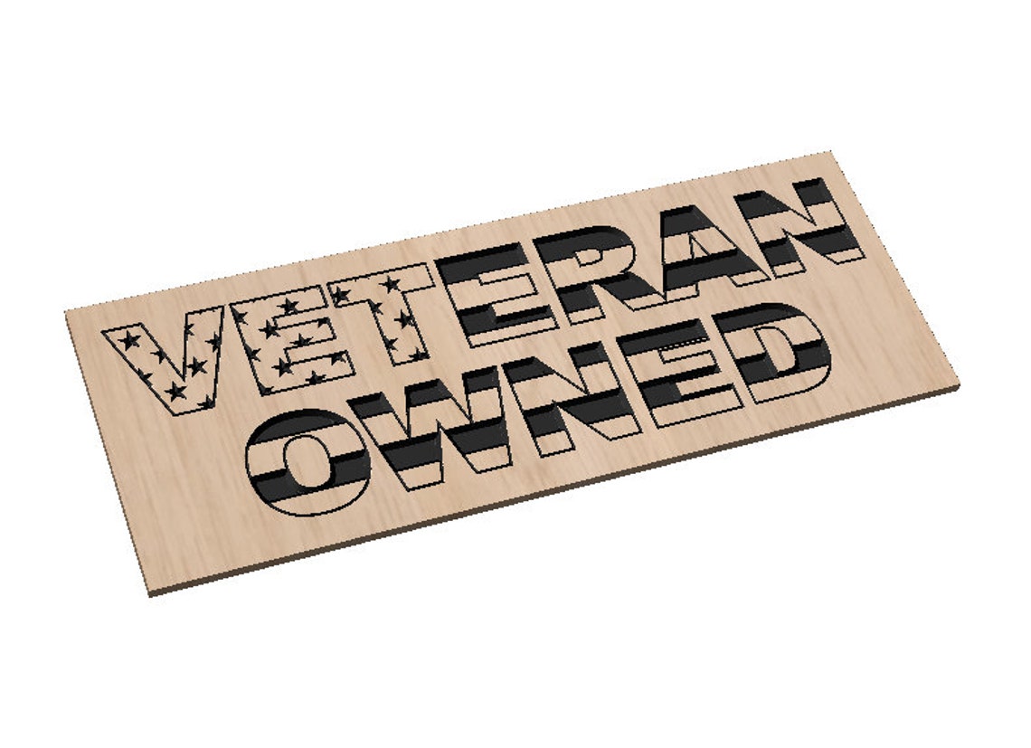 Veteran Owned W Flag Svg/dxf - Etsy