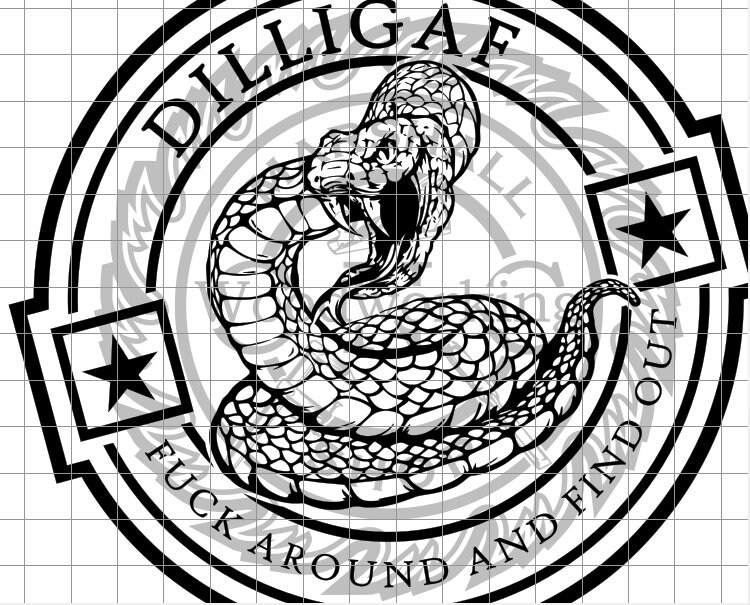 DILLIGAF Snake Svg/png/dxf - Etsy