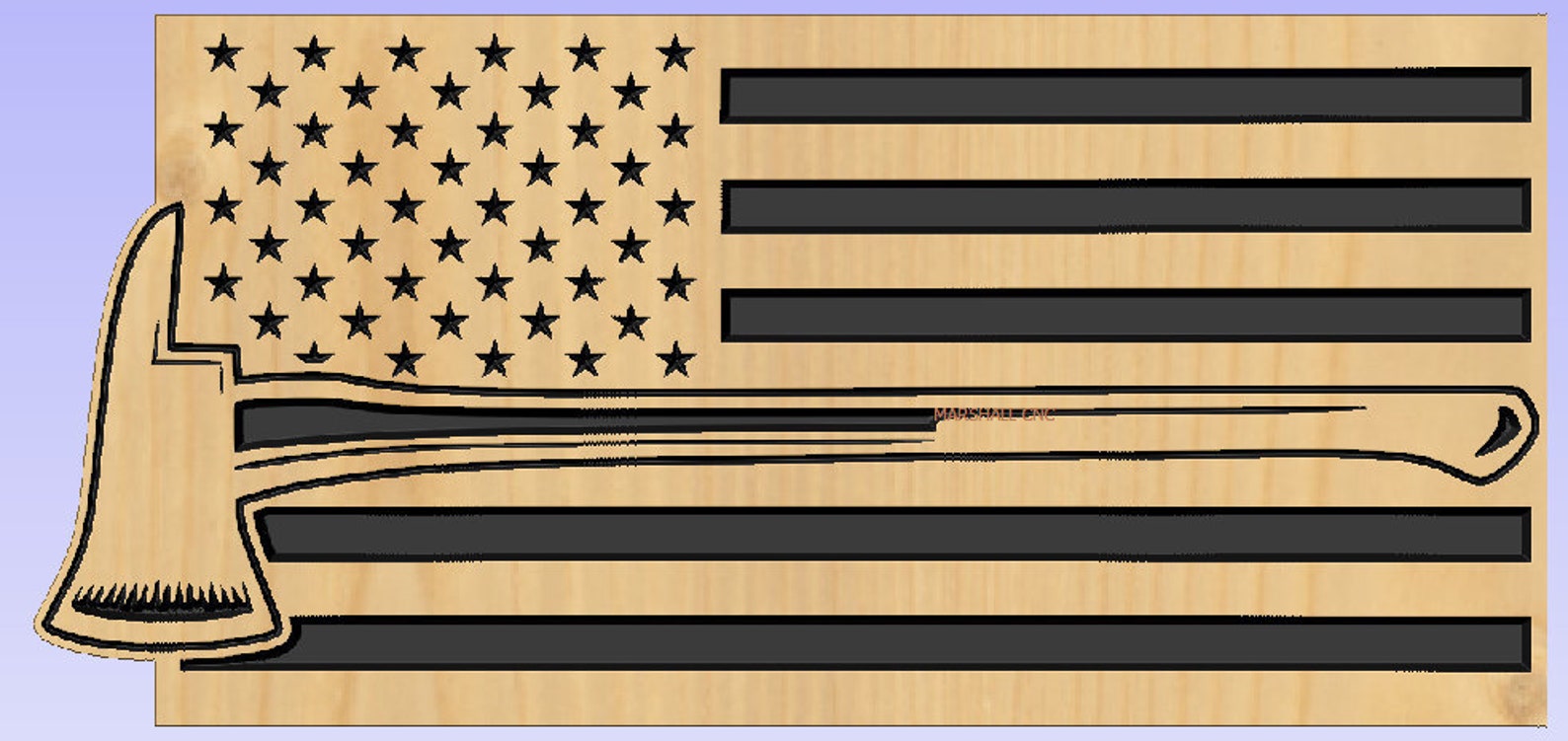US Flag - Fire Axe Dxf/svg - Etsy