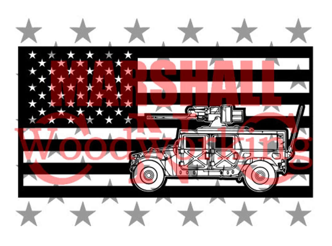 US Flag - Humvee 2 Dxf/svg - Etsy