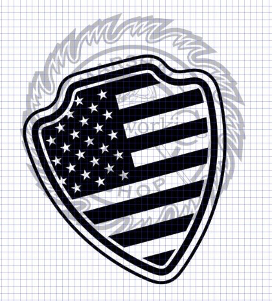 Shield W Flag Svg/png/dxf - Etsy