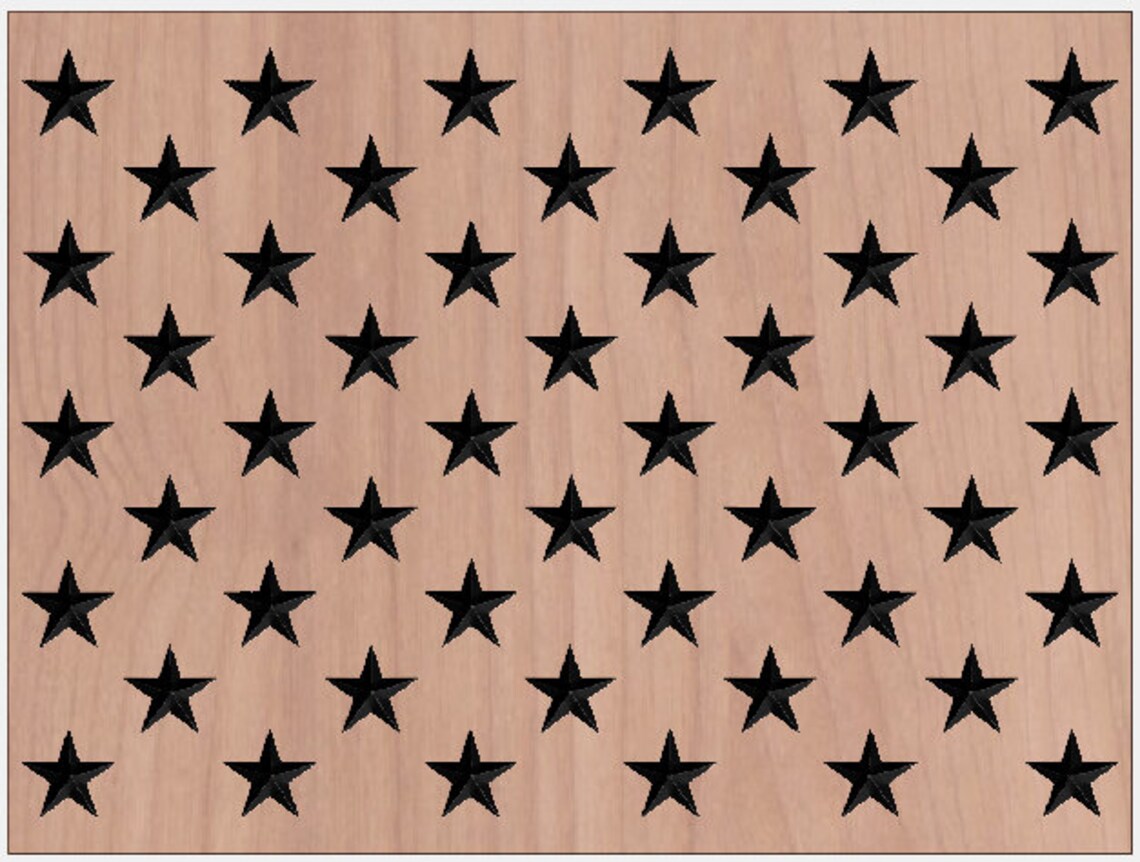 Union - 50 Stars Dxf/svg - Etsy
