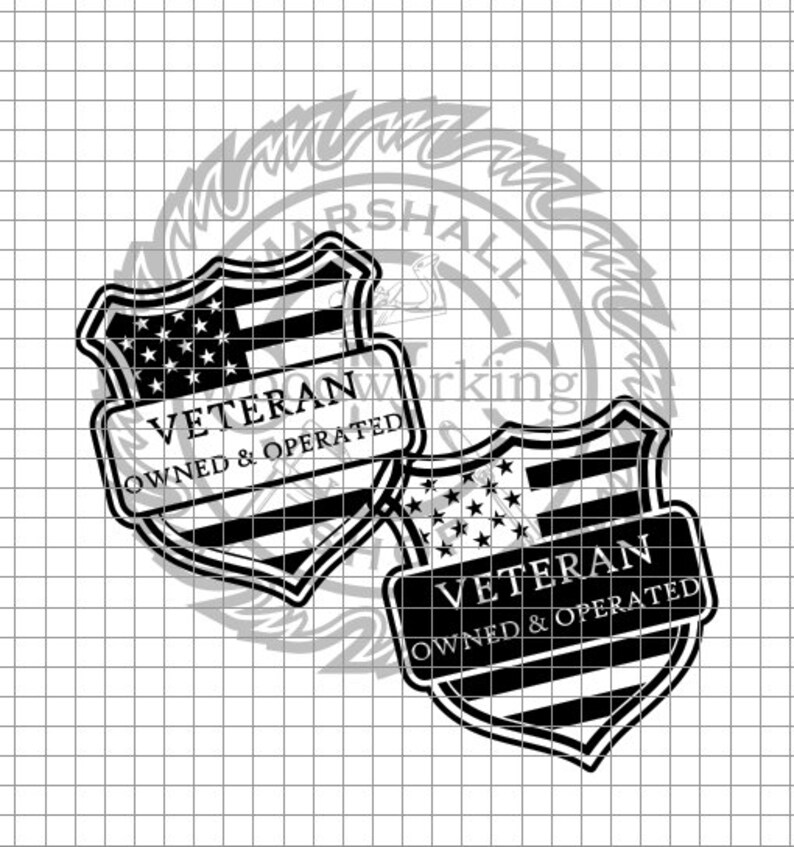 Veteran Owned Operated Shield 2 Dxf/svg - Etsy