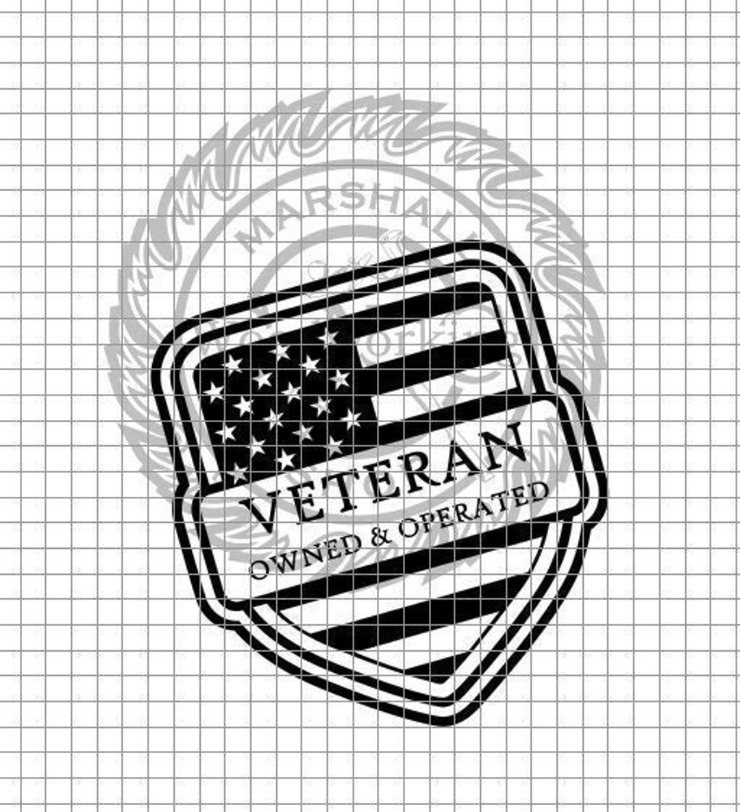 Veteran Owned Operated Shield 1 Dxf/svg - Etsy