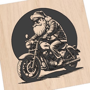 Santa Motorcyle 1 Svg/png - Etsy