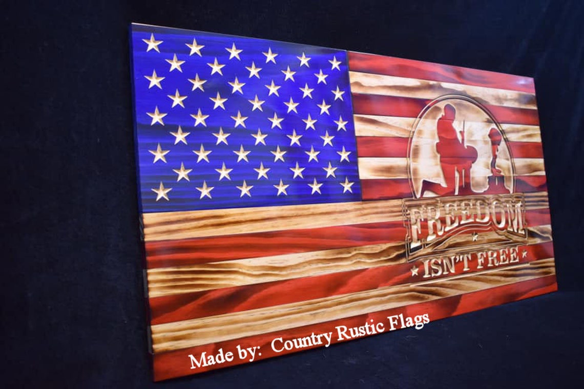 US Flag - Freedom Isn't Free Dxf/svg - Etsy