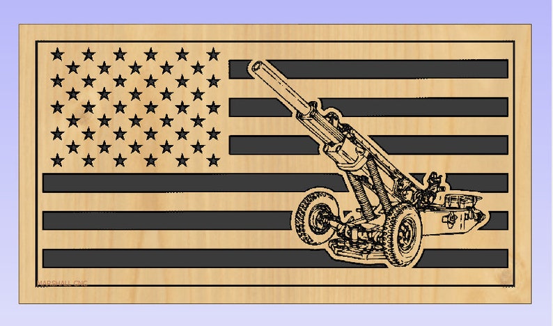 US Flag Howitzer Dxf/svg - Etsy