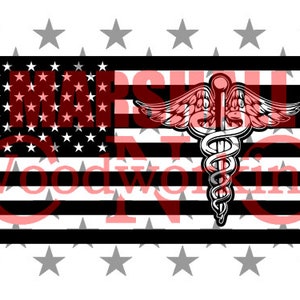 US Flag - Caduceus Dxf/svg - Etsy