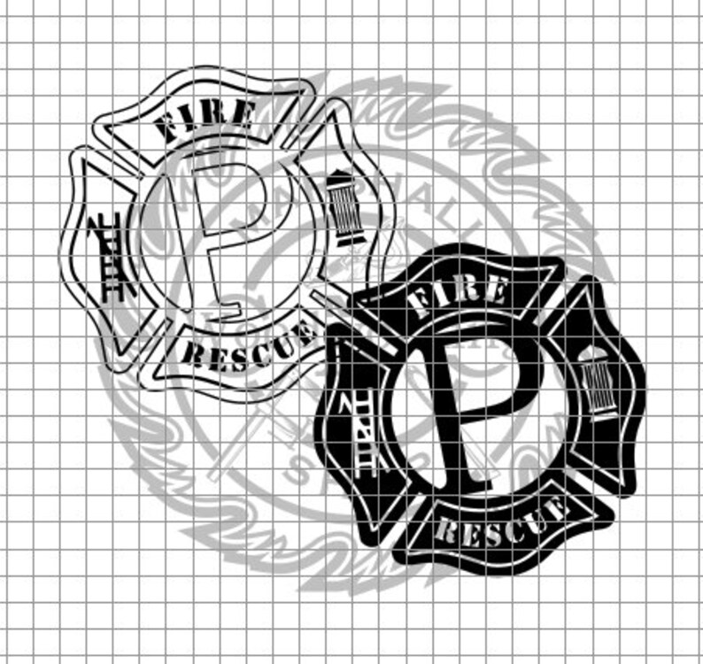 26 Fire Rescue Letters A-Z SVG with Reverse | Etsy